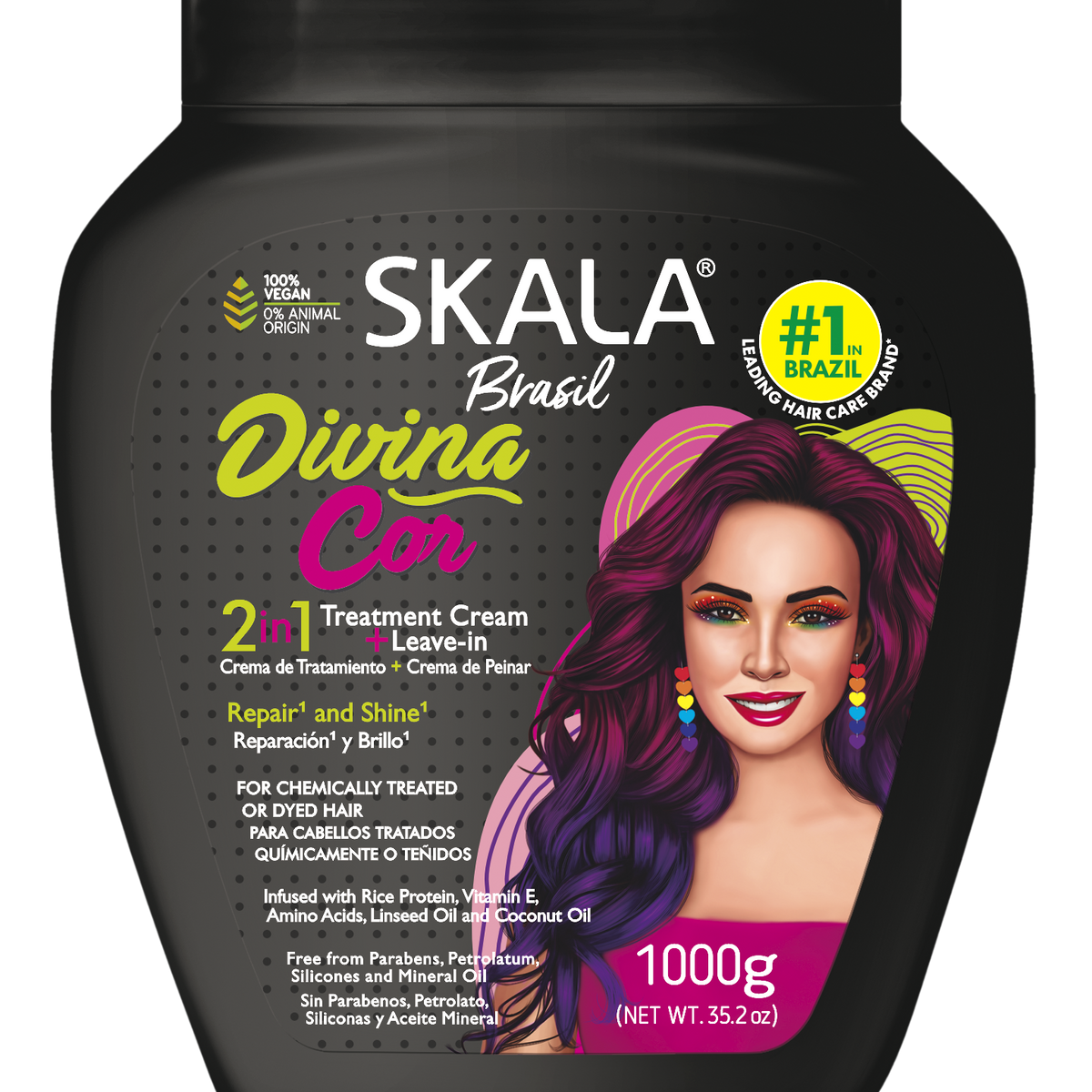 SKALA DIVINE COLOUR 2 IN 1 HAIR CONDITIONING TREATMENT CREAM / DIVINA ...